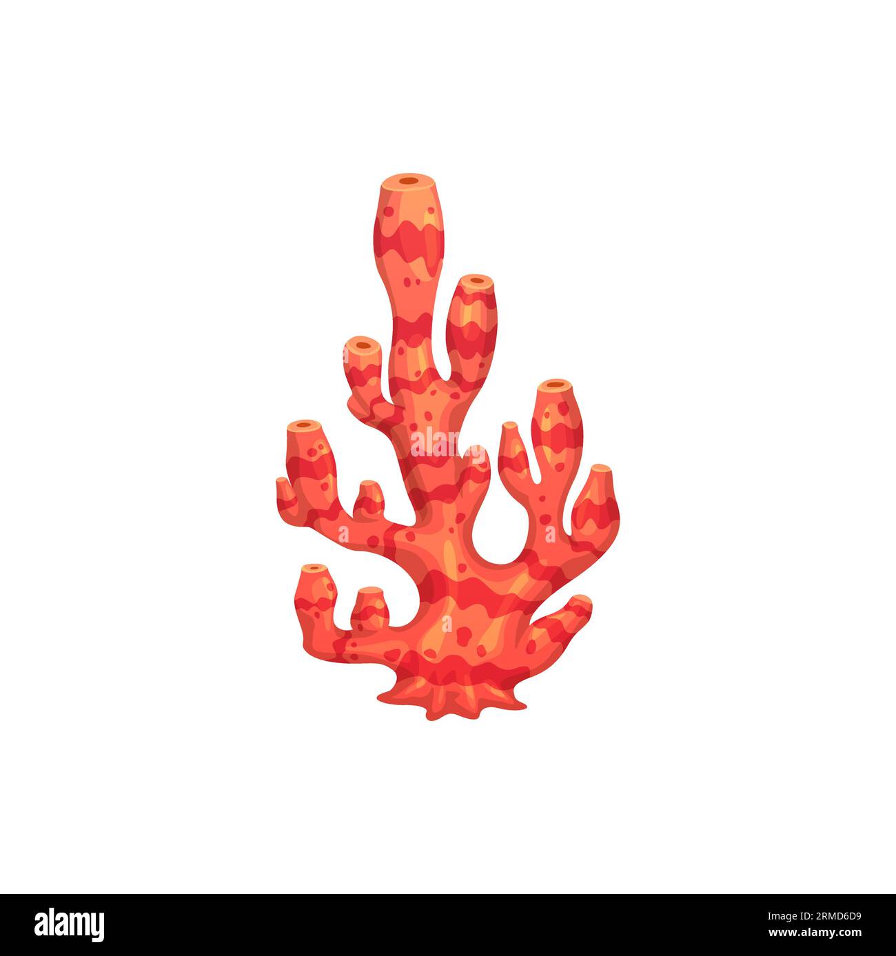 Cartoon underwater coral, seaweed plant. Aquarium and sea algae. Ocean ...