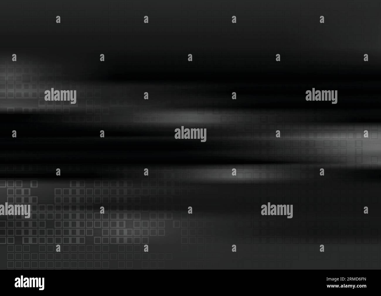 Black smooth stripes with square texture abstract tech background ...