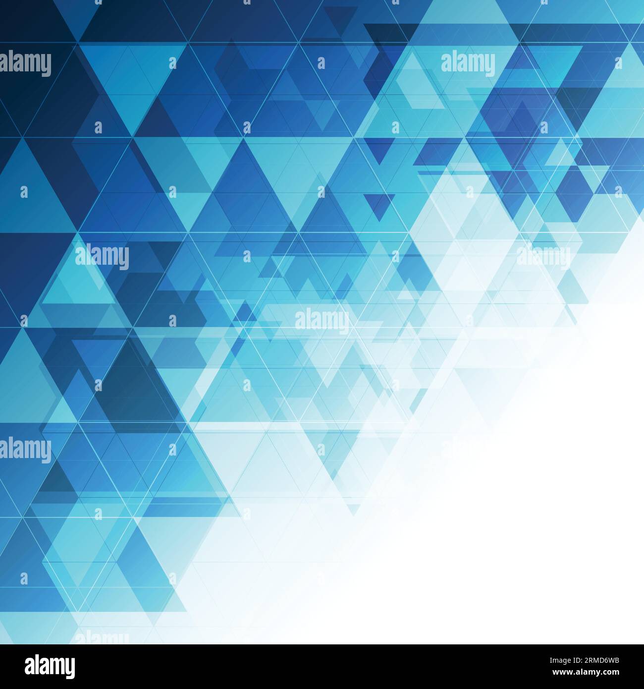Blue triangles abstract technology low poly background. Vector design Stock Vector Image & Art ...