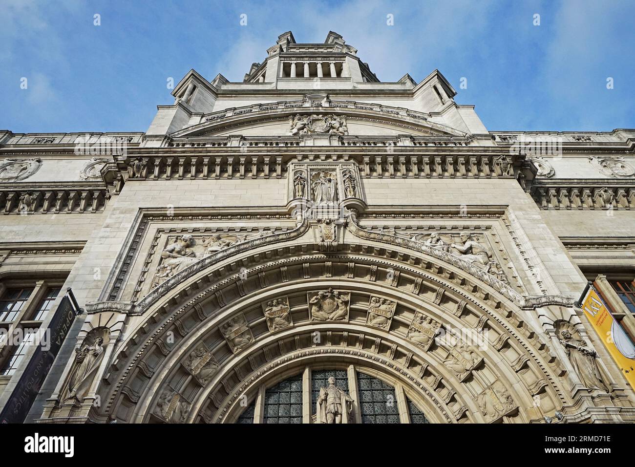 Exterior architecture and front facade design of 'Victoria and Albert ...