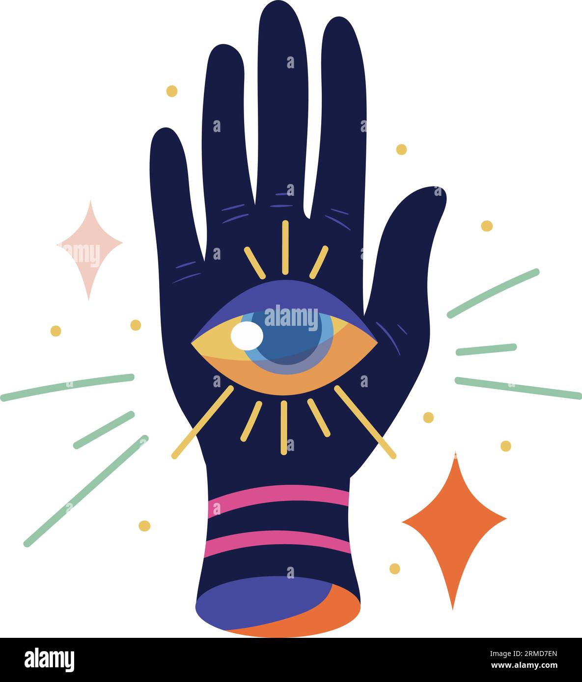 esoteric hand mystical icon Stock Vector Image & Art - Alamy