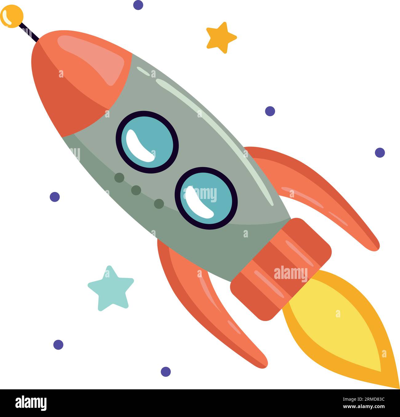 space spaceship cartoon icon Stock Vector Image & Art - Alamy