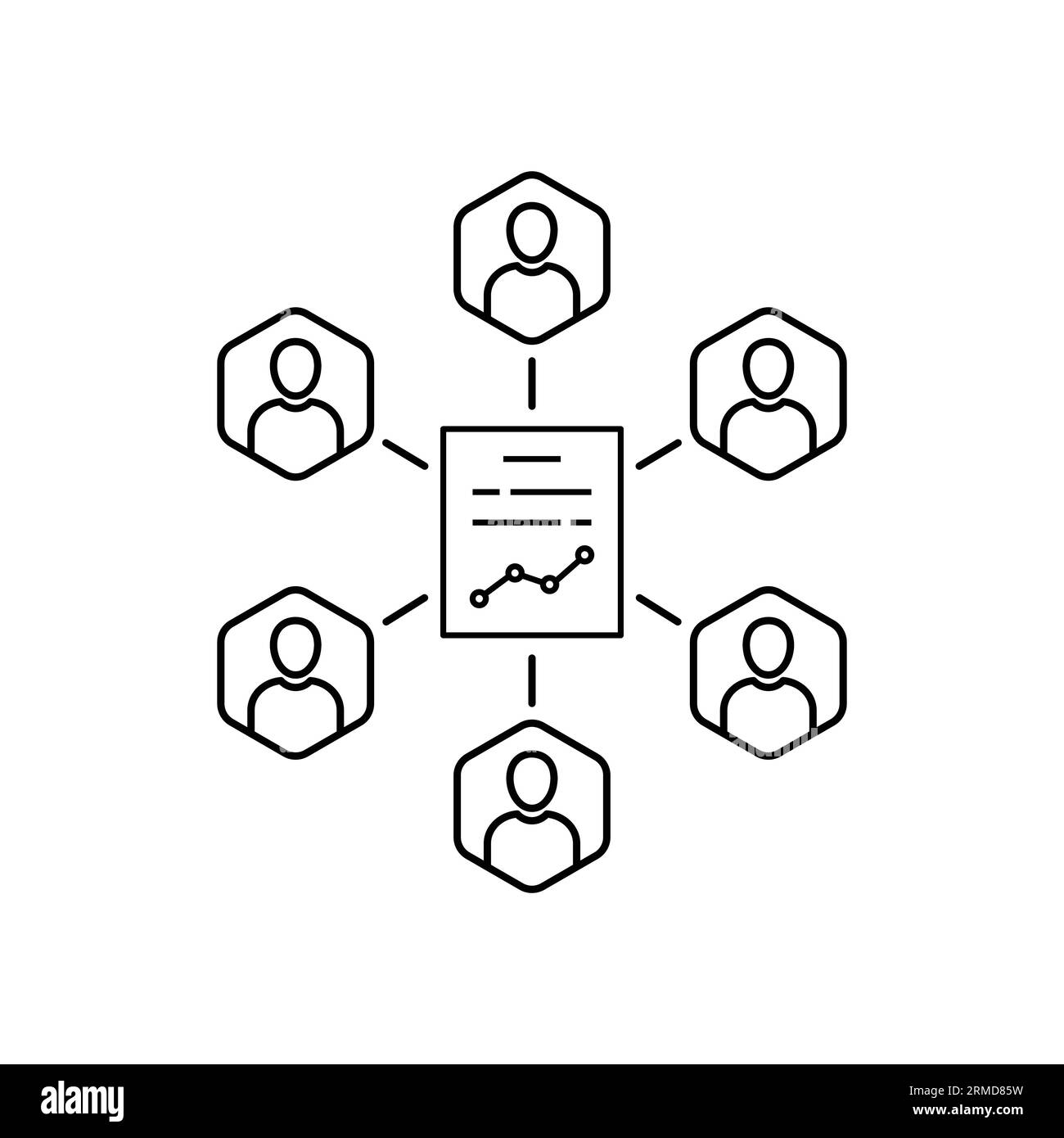 Performance Improvement Through Good Teamwork Flat Stroke Art Trend Modern Outline Insight Logo 