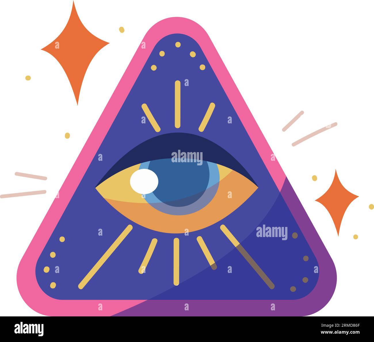 esoteric pyramid and eye Stock Vector Image & Art - Alamy