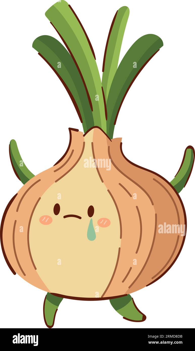kawaii onion vegetable cartoon icon Stock Vector Image & Art - Alamy