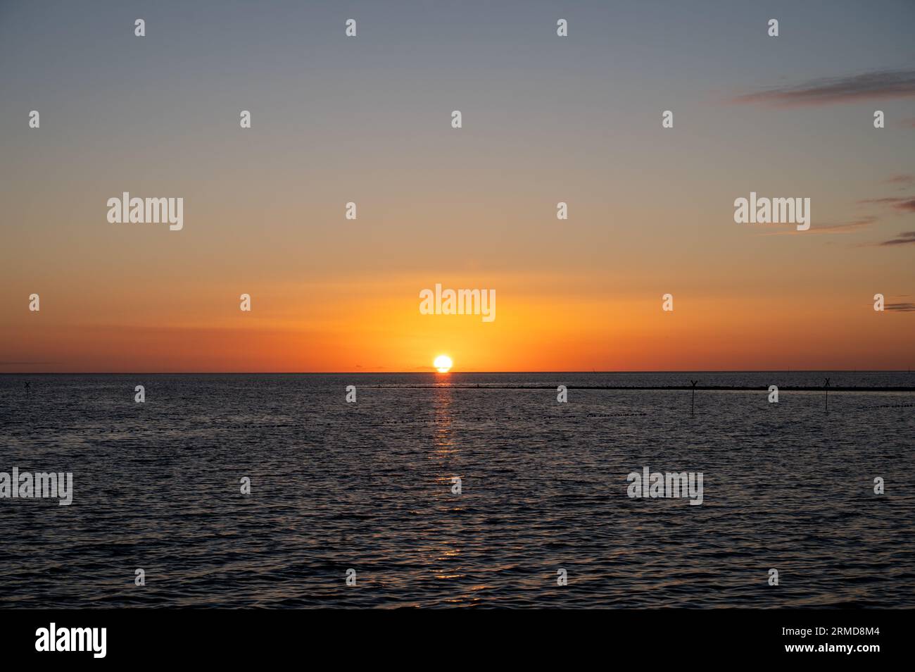 Sunset at the North Sea Stock Photo - Alamy