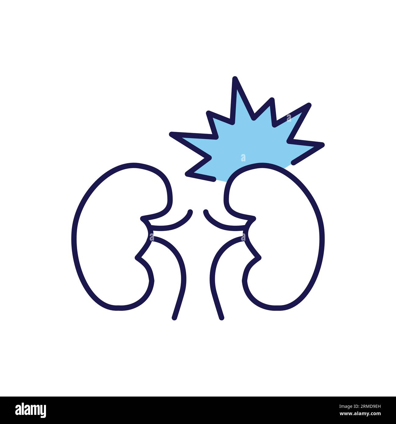 Kidney pain related vector icon Stock Vector Image & Art - Alamy