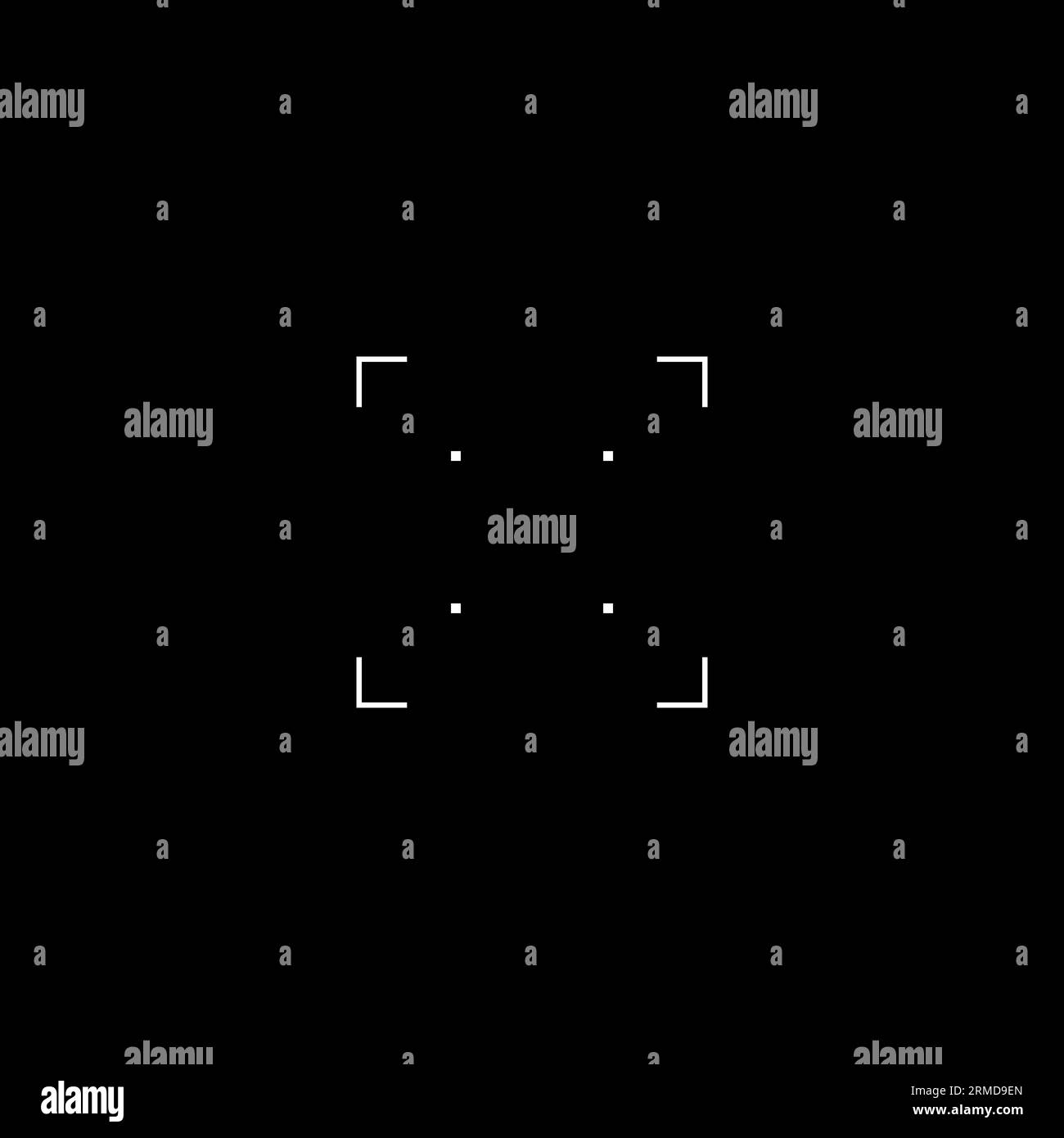 Futuristic square target, aim, sight, HUD reticle, cyberpunk aesthetics ...