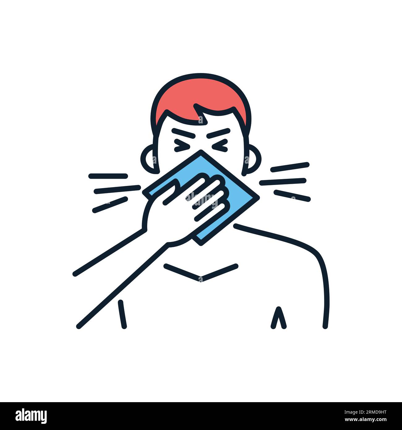 Cough related vector icon Stock Vector Image & Art - Alamy