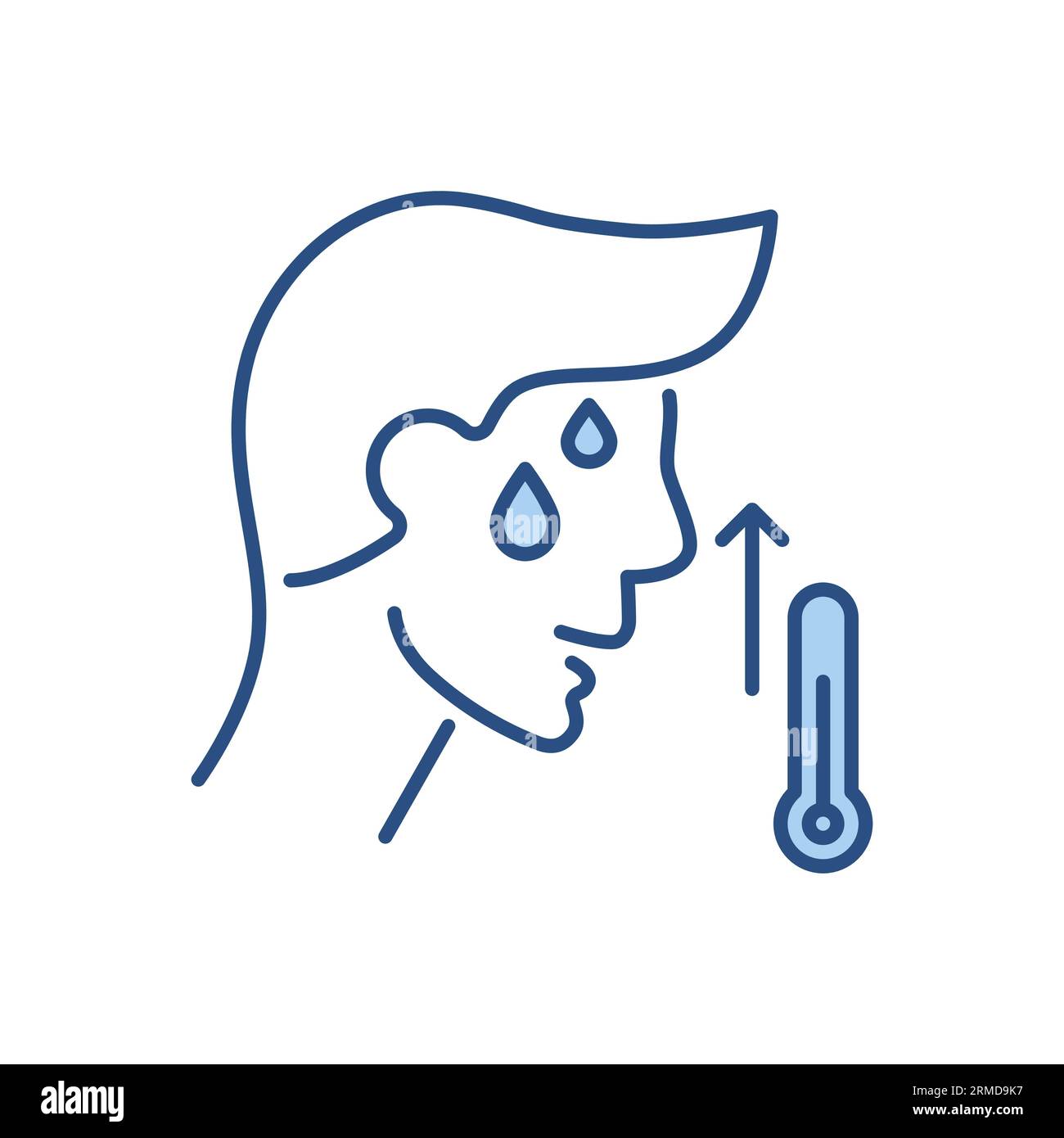 High body temperature related vector icon Stock Vector Image & Art - Alamy