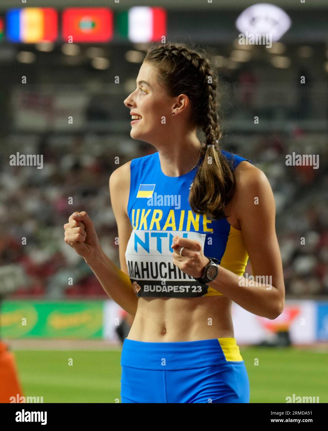 Budapest,HUN, 27 Aug 2023 High Jump Gold Medal winner Yaroslavl ...