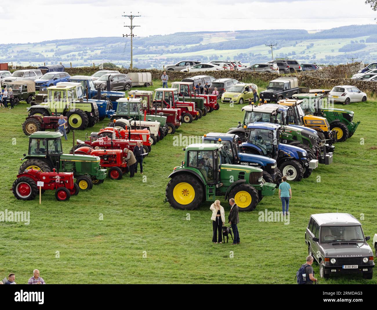 Tractors at Wensleydale Agricultural Show Stock Photo - Alamy