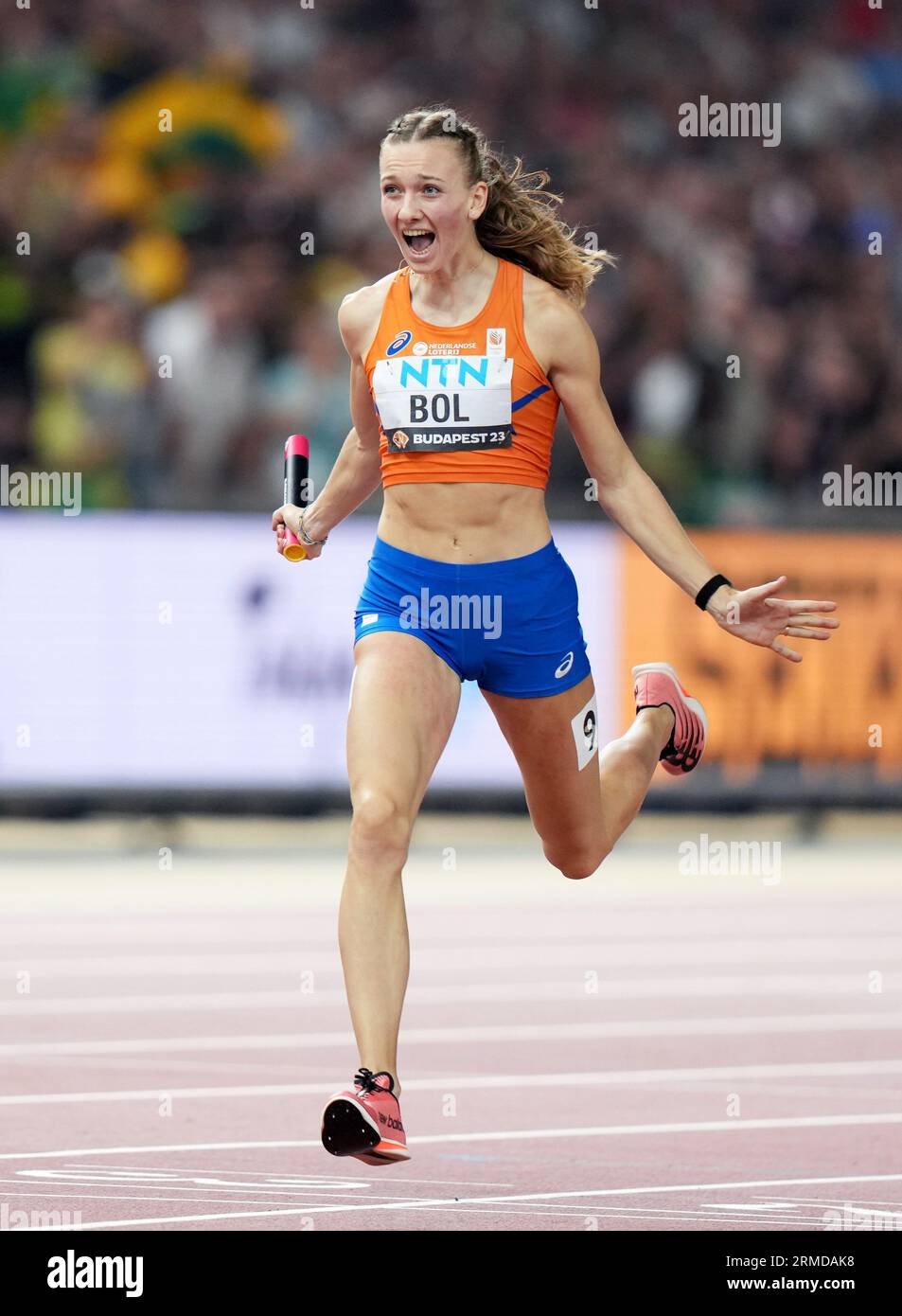 Budapest, Hungary. 27th Aug, 2023. Femke Bol of the Netherlands ...