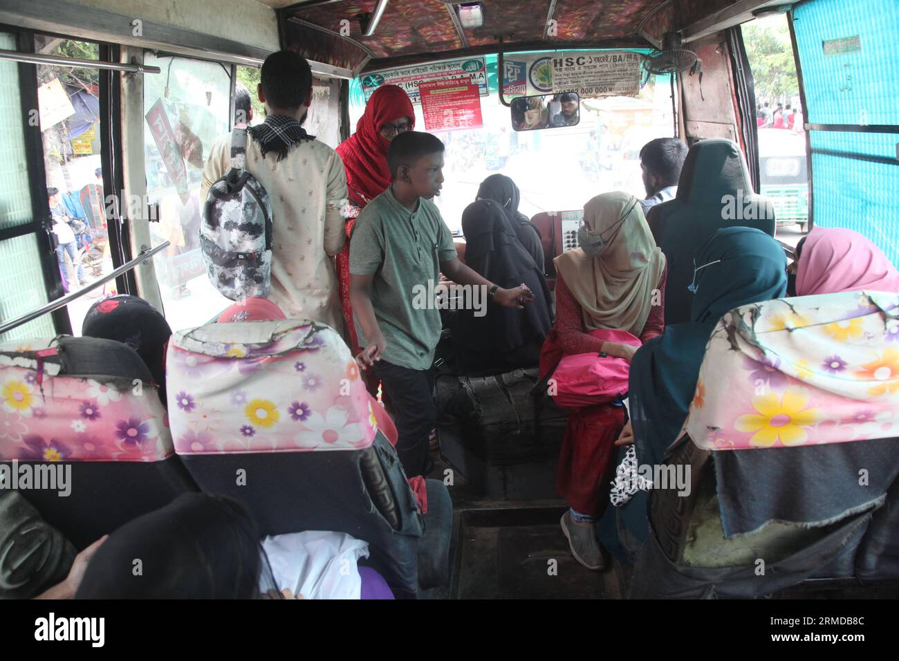 Dhaka, Bangladesh. August 27, 2023. Students of seven colleges ...