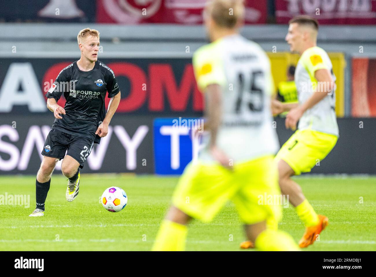 Paderborn, Germany. 25th Aug, 2023. Soccer: 2. Bundesliga, SC Paderborn ...