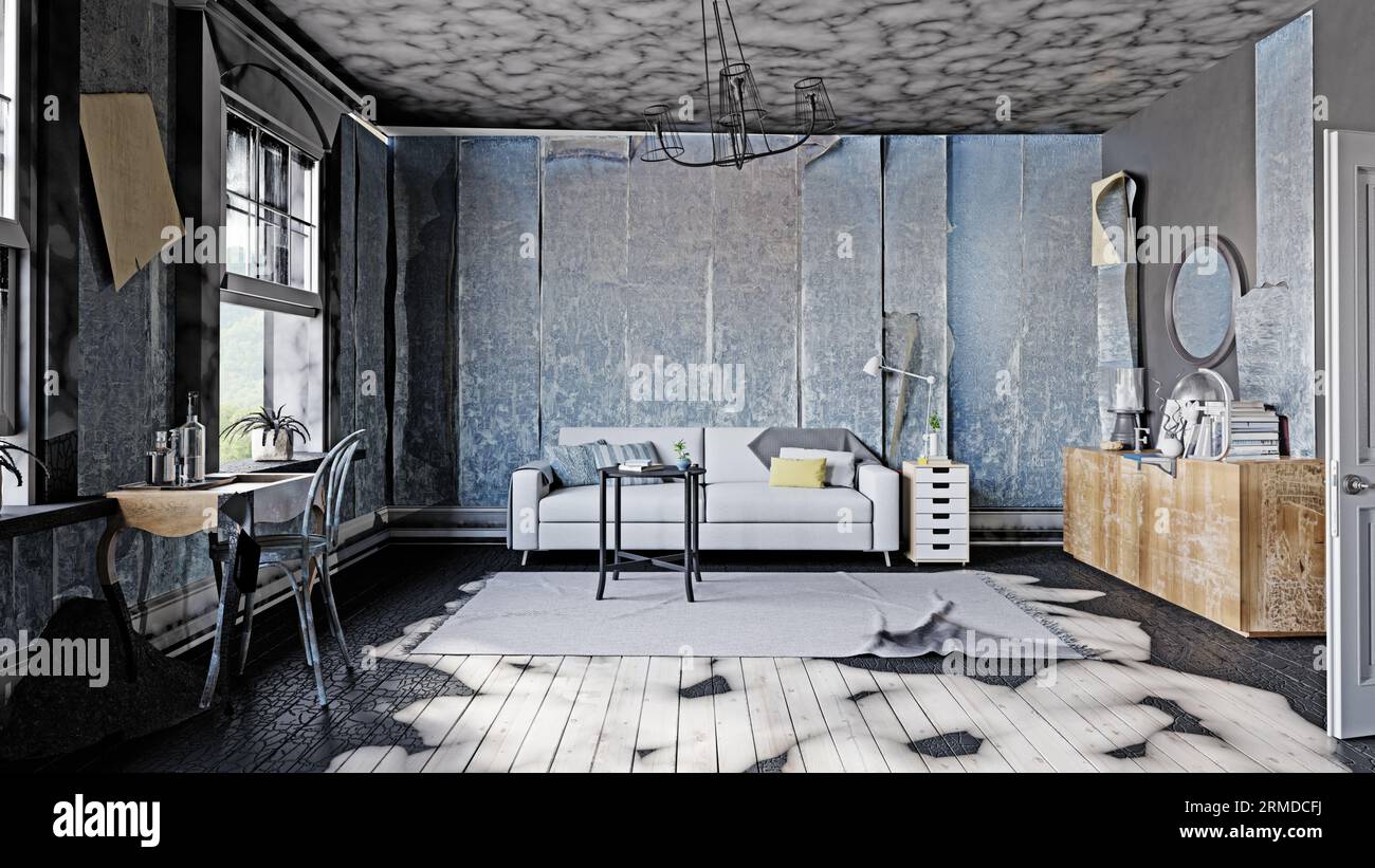 Burned furniture hi-res stock photography and images - Alamy