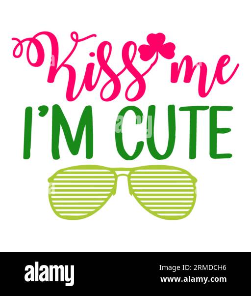 Kiss me tee Stock Vector Images - Alamy