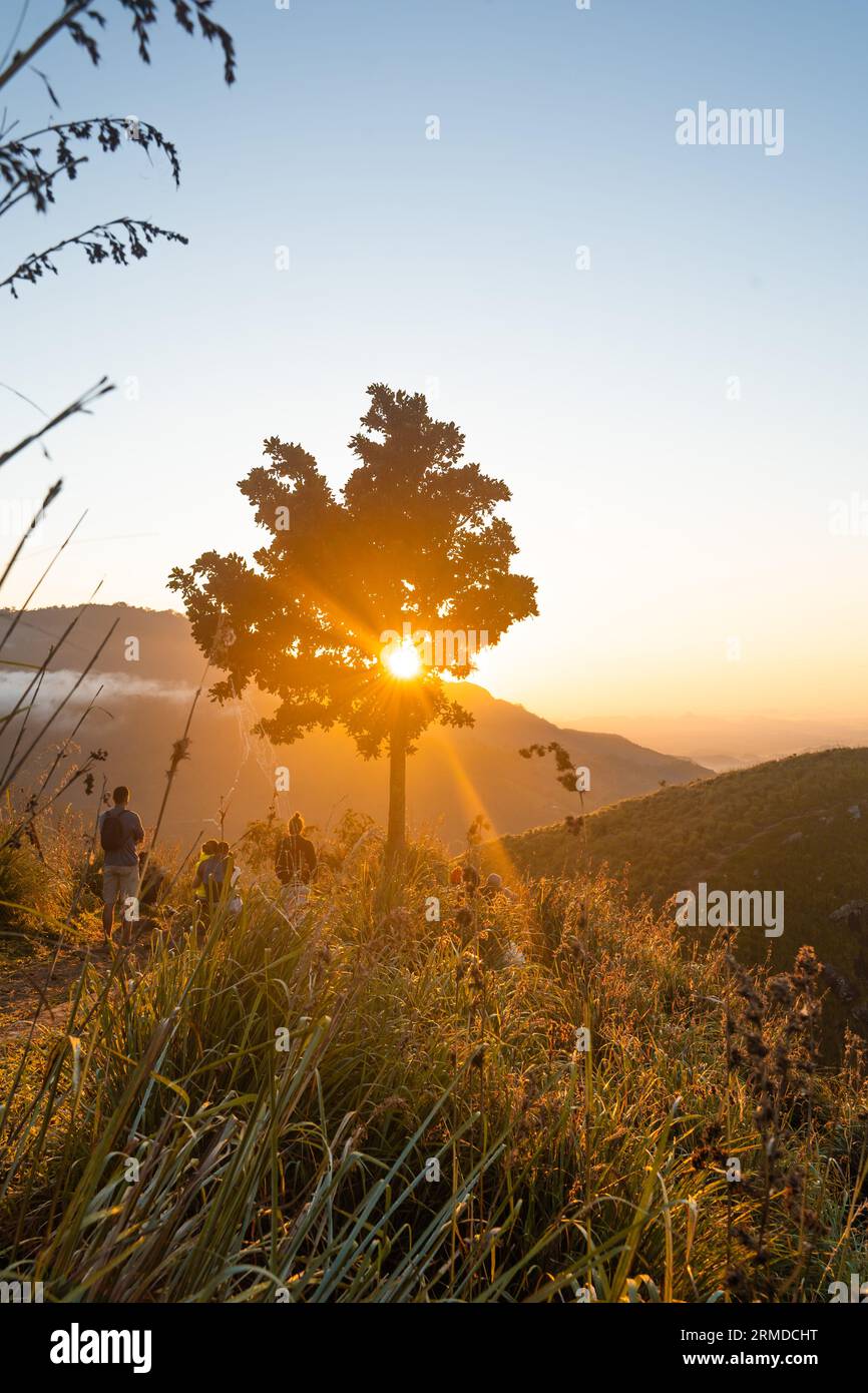 Little Adam's Peak landscape during a stunning sunrise in Ella, Sri ...