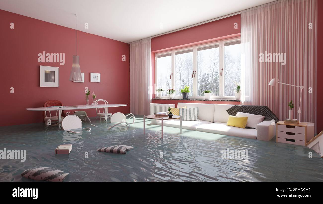 Flood house interior hi-res stock photography and images - Alamy