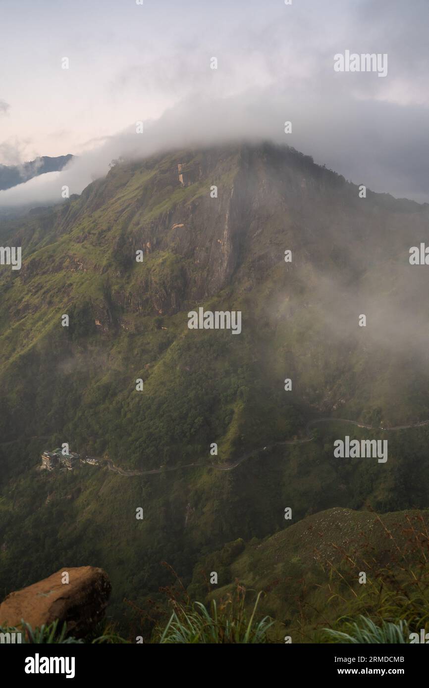 Little Adam's Peak landscape during a stunning sunrise in Ella, Sri ...