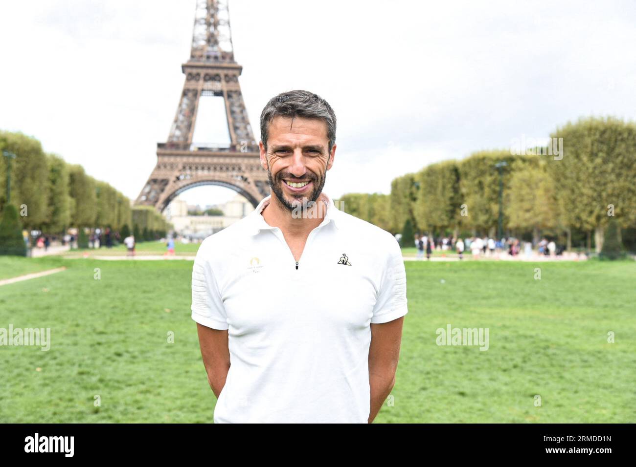 Paris, France. 27th Aug, 2023. Portrait of Tony Estanguet, President of ...