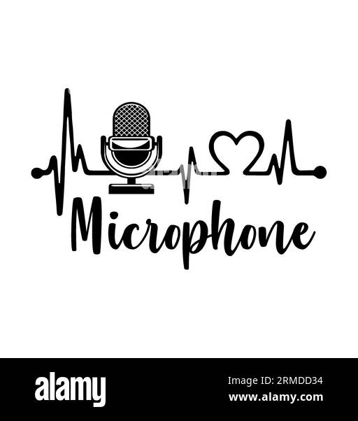 Microphone typography t-shirt design, tee print, t-shirt design ...