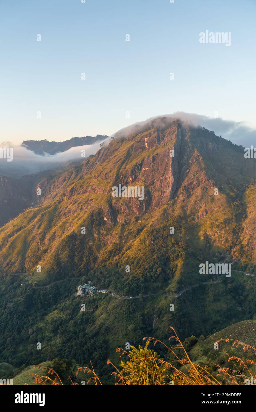 Little Adam's Peak landscape during a stunning sunrise in Ella, Sri ...