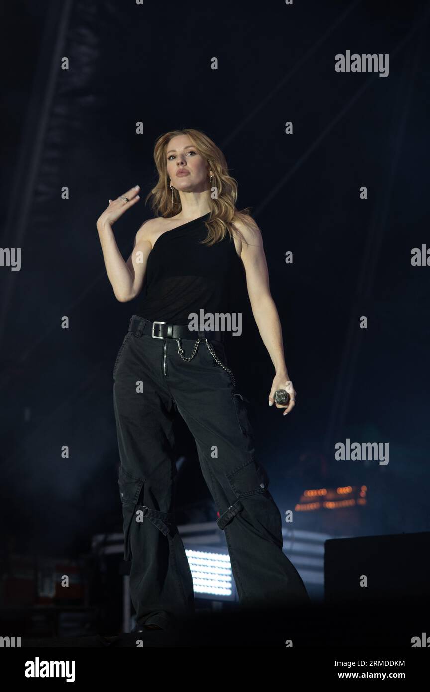 Portsmouth, United Kingdom. 27th August 2023. Ellie Goulding performing ...