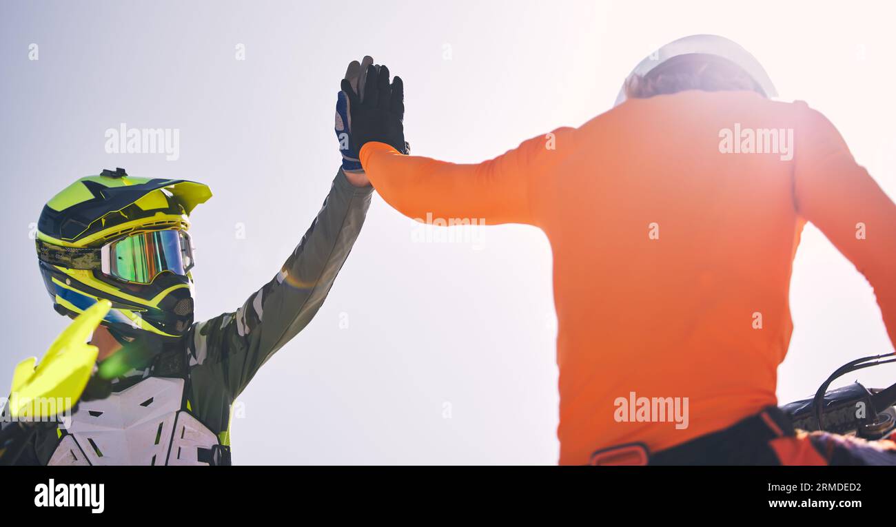 Motorcycle high five hi-res stock photography and images - Alamy