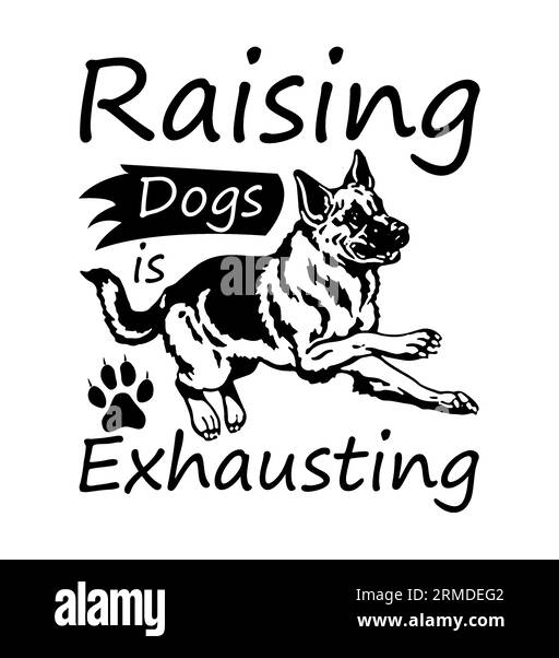 Raising dogs Stock Vector Images - Alamy