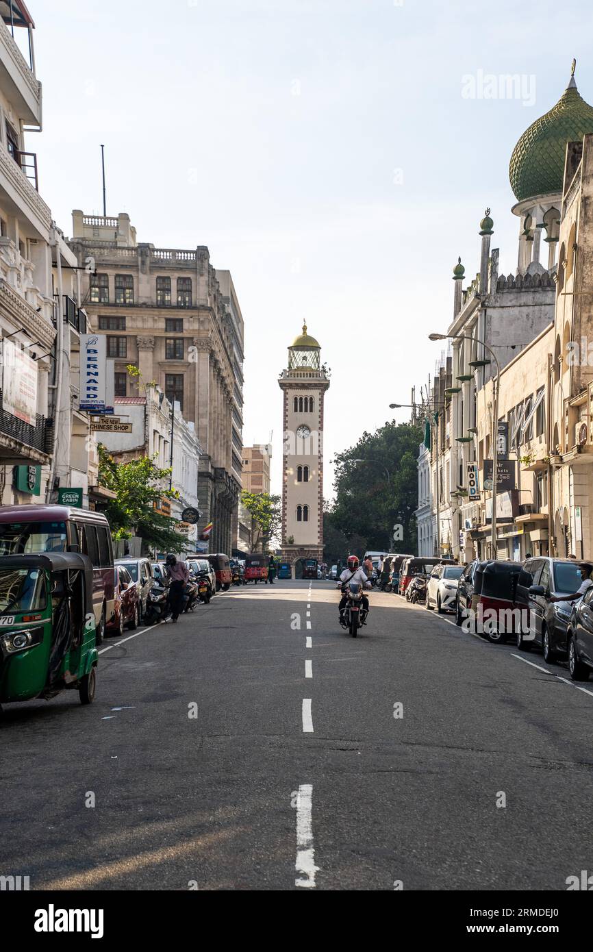 Street photo of motorbike and tuktuk on a road in Colombo, Sri Lanka ...