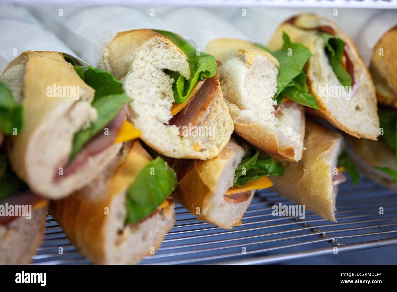 Italian Meat and Cheese Roll for lunch Stock Photo - Alamy