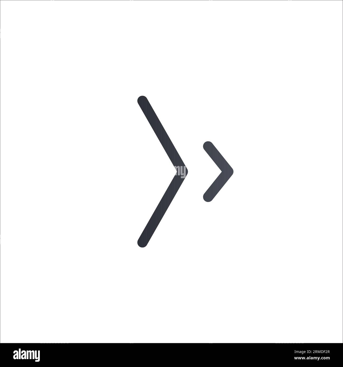 Arrows right direction chevron shape icon. Stock vector illustration ...