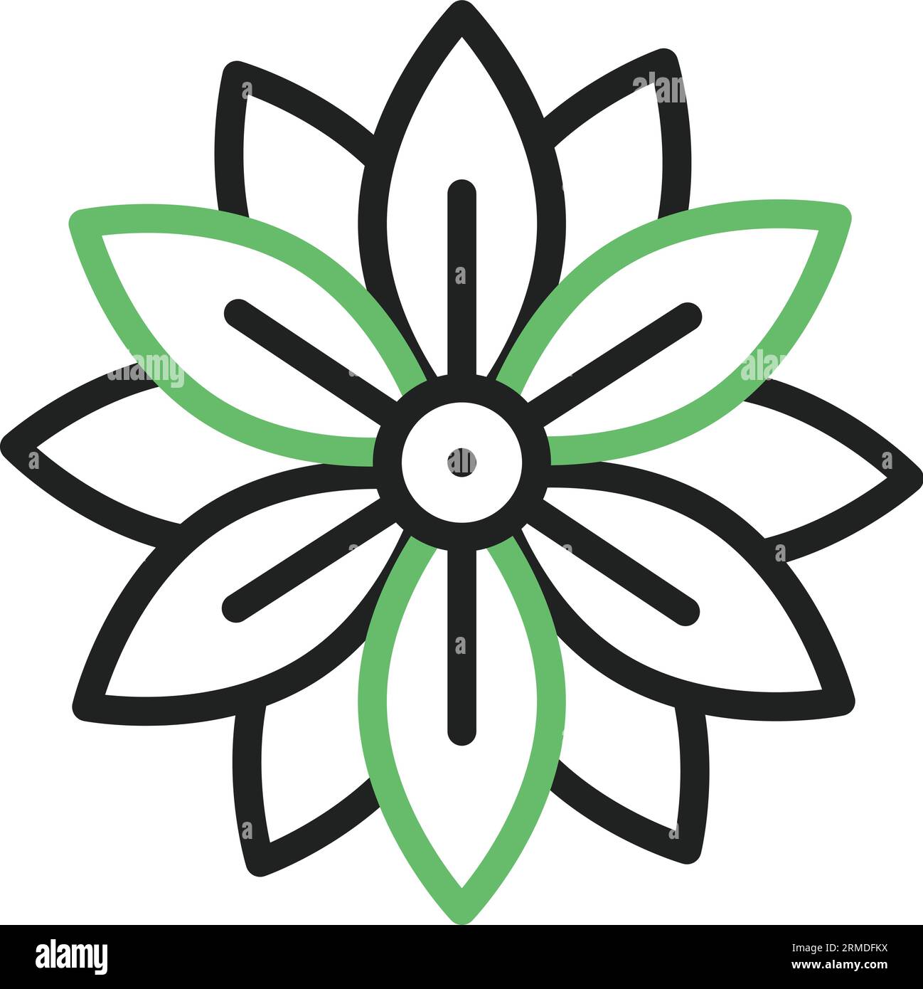 Aster icon image Stock Vector Images - Alamy