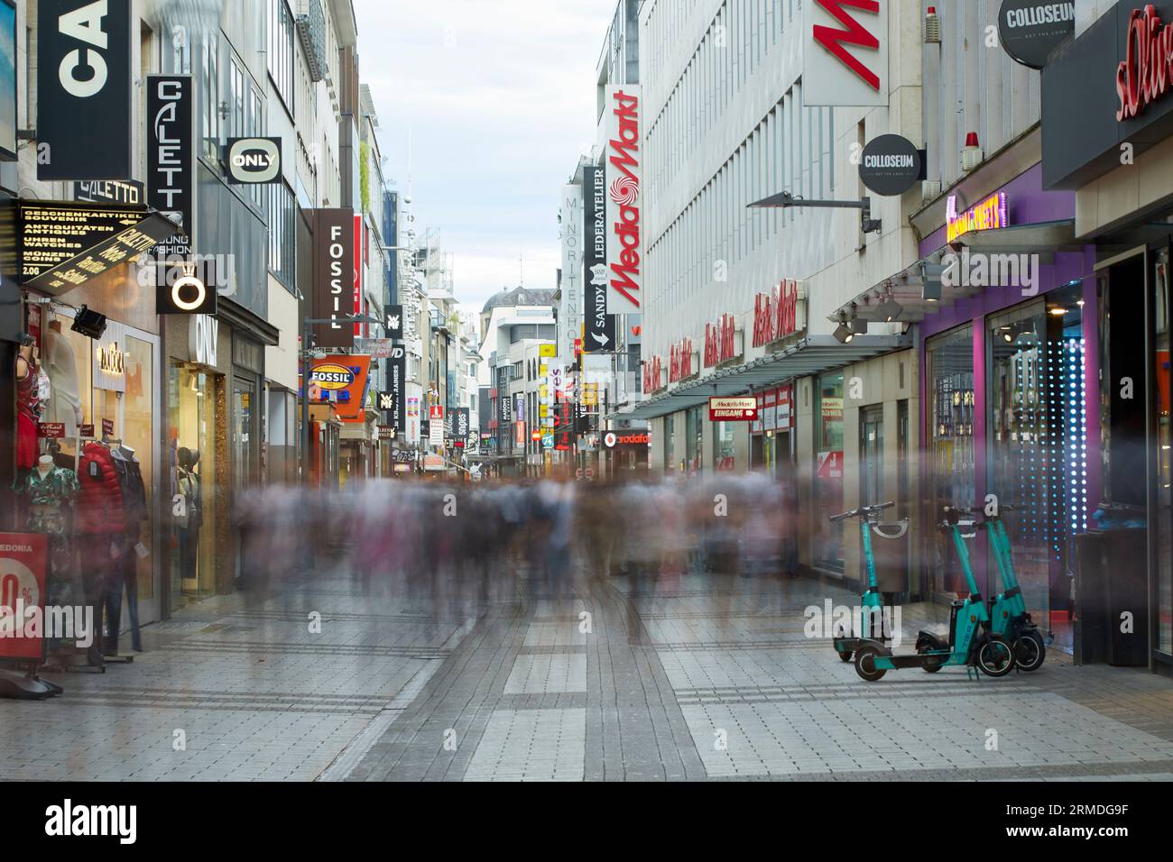 Cologne, NRW, Germany 08 24 2023, high street in Cologne city ...