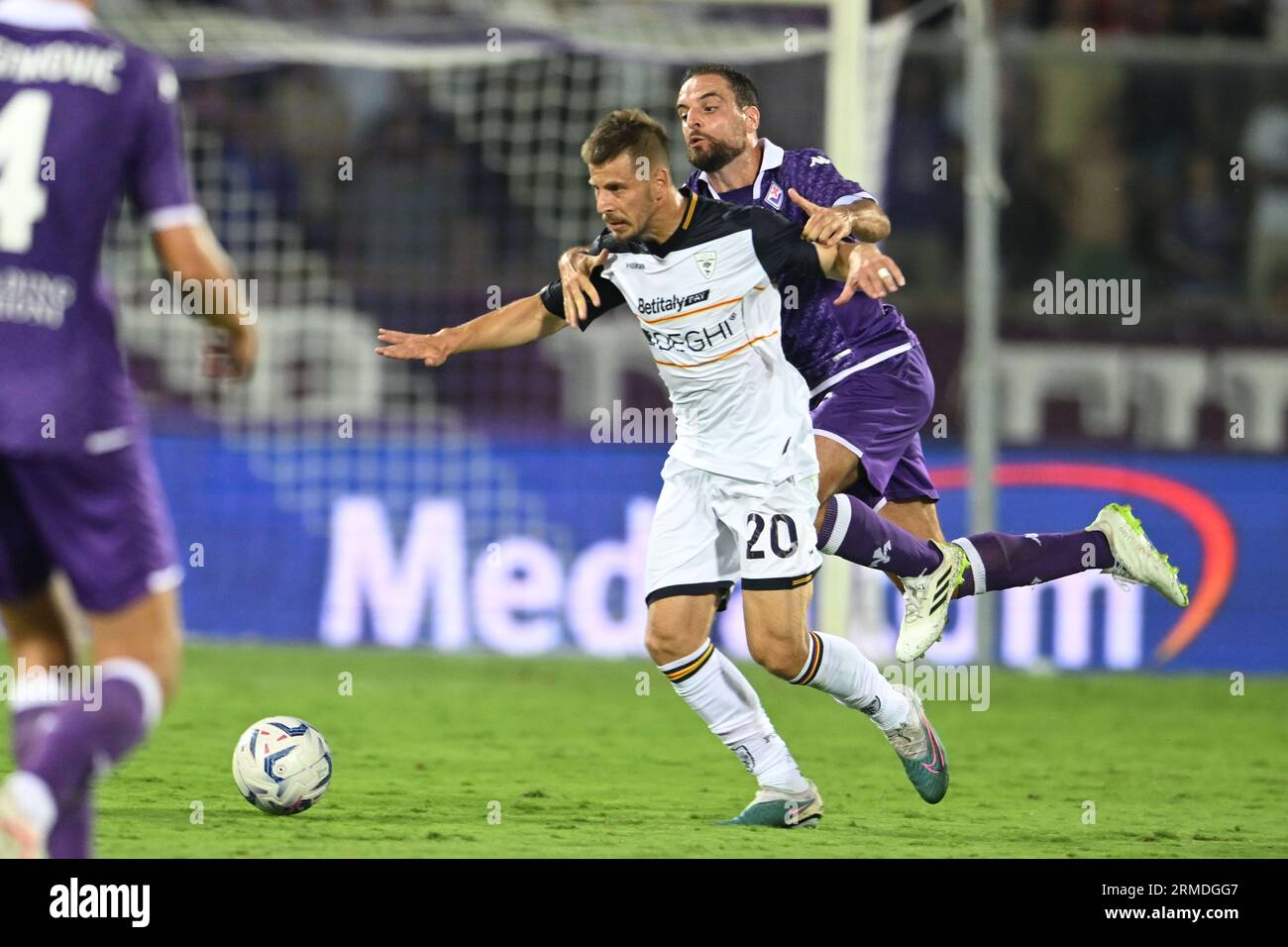 Florence, Italy. August 27, 2023 Ylber Ramadani (Lecce)Giacomo ...