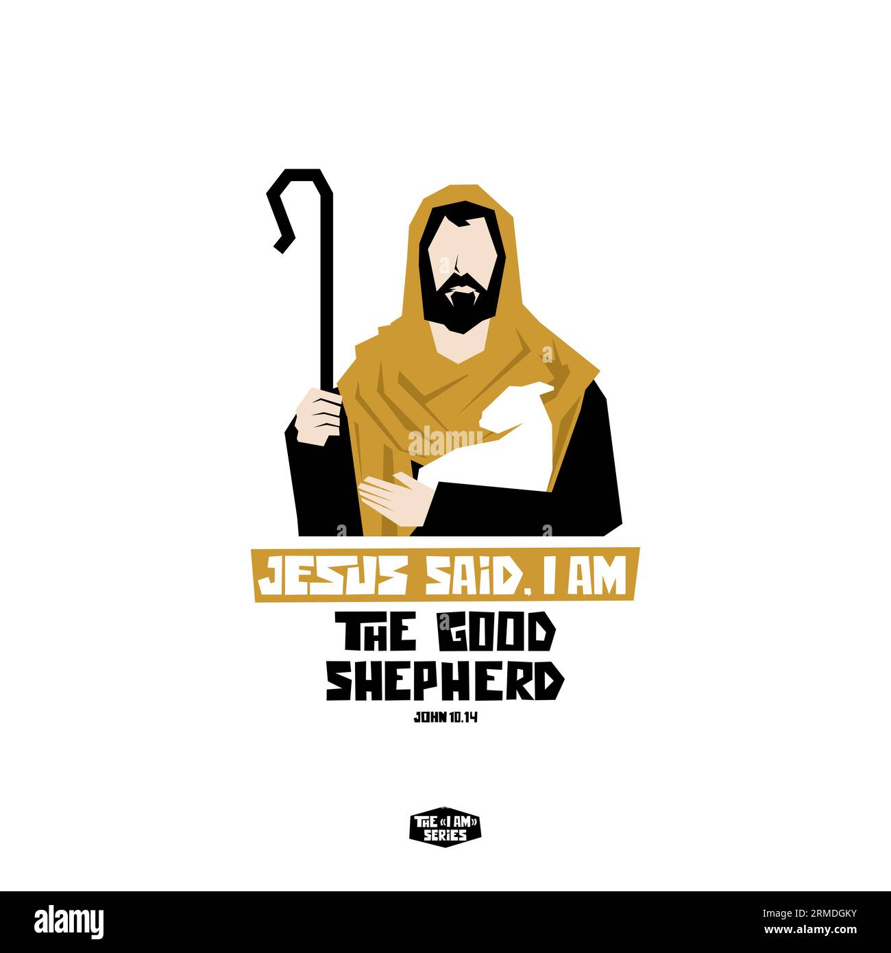 The "I'am" series. Jesus said I'am - the good shepherd Stock Vector ...