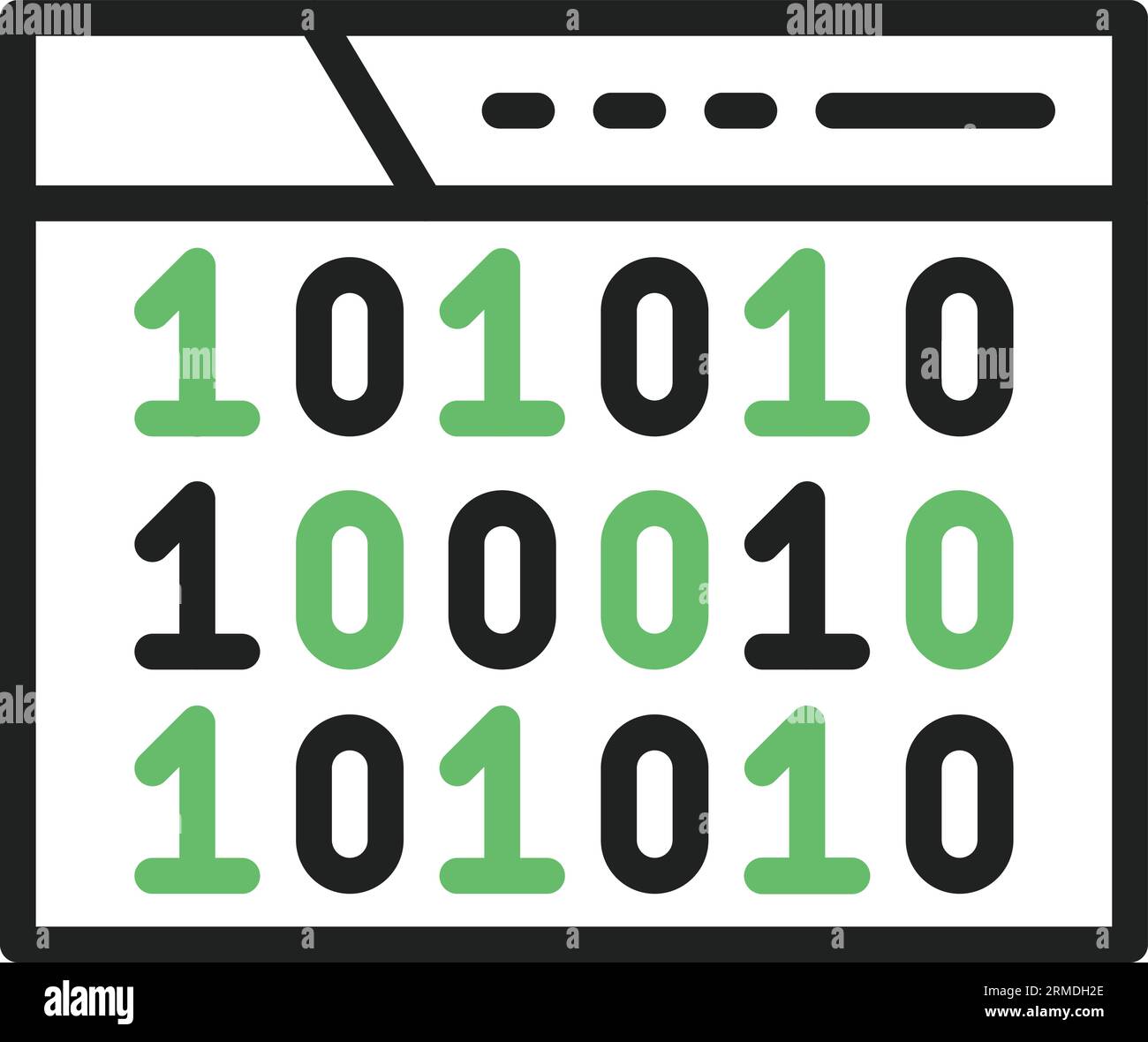 Binary Code Icon Image Stock Vector Image & Art - Alamy