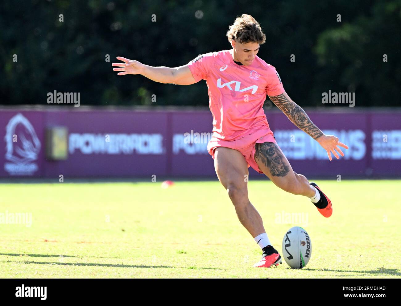 Brisbane, Australia. 28th Aug, 2023. Reece Walsh in action during an ...