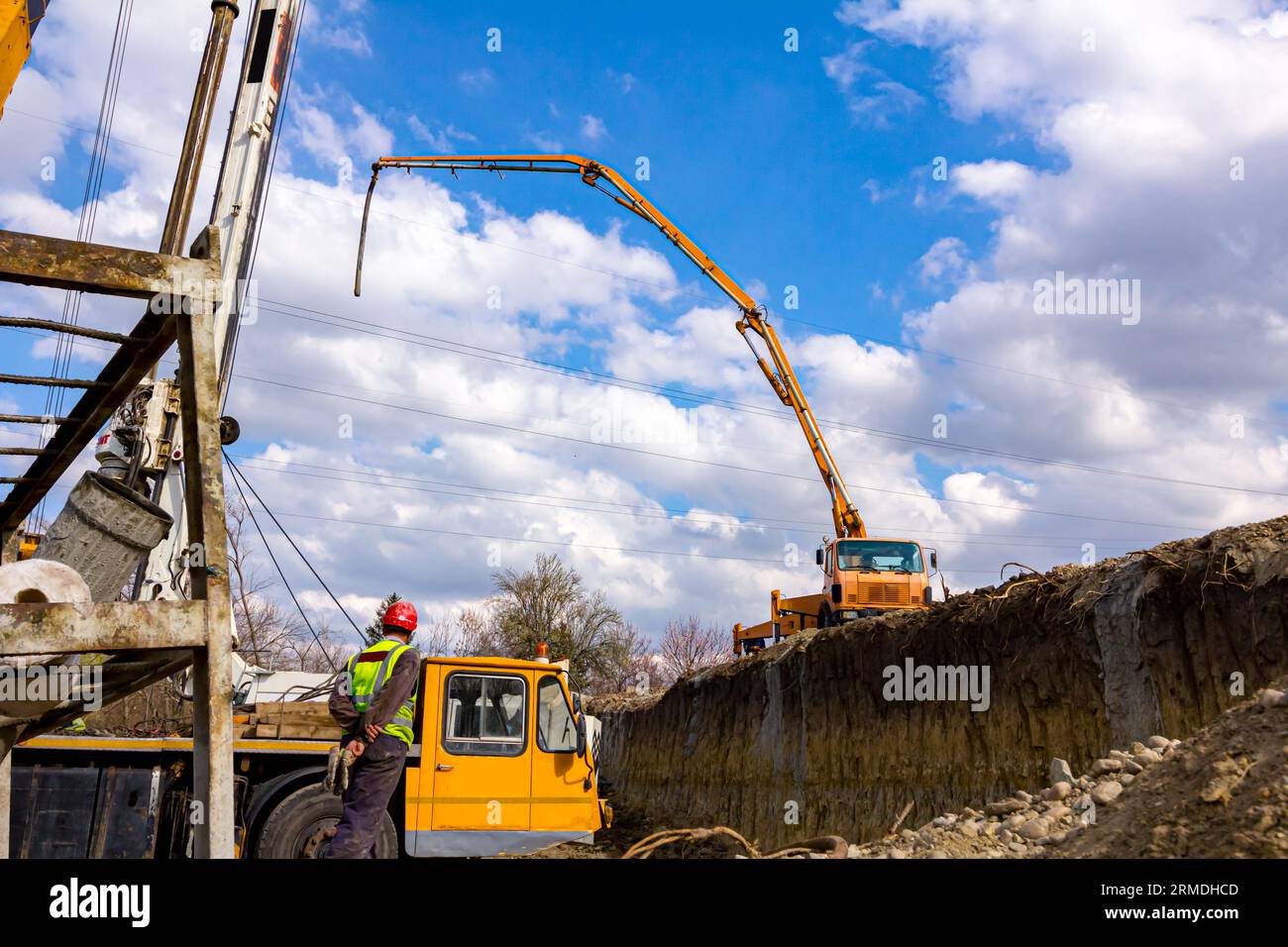 Truck pump machine standing hi-res stock photography and images - Alamy
