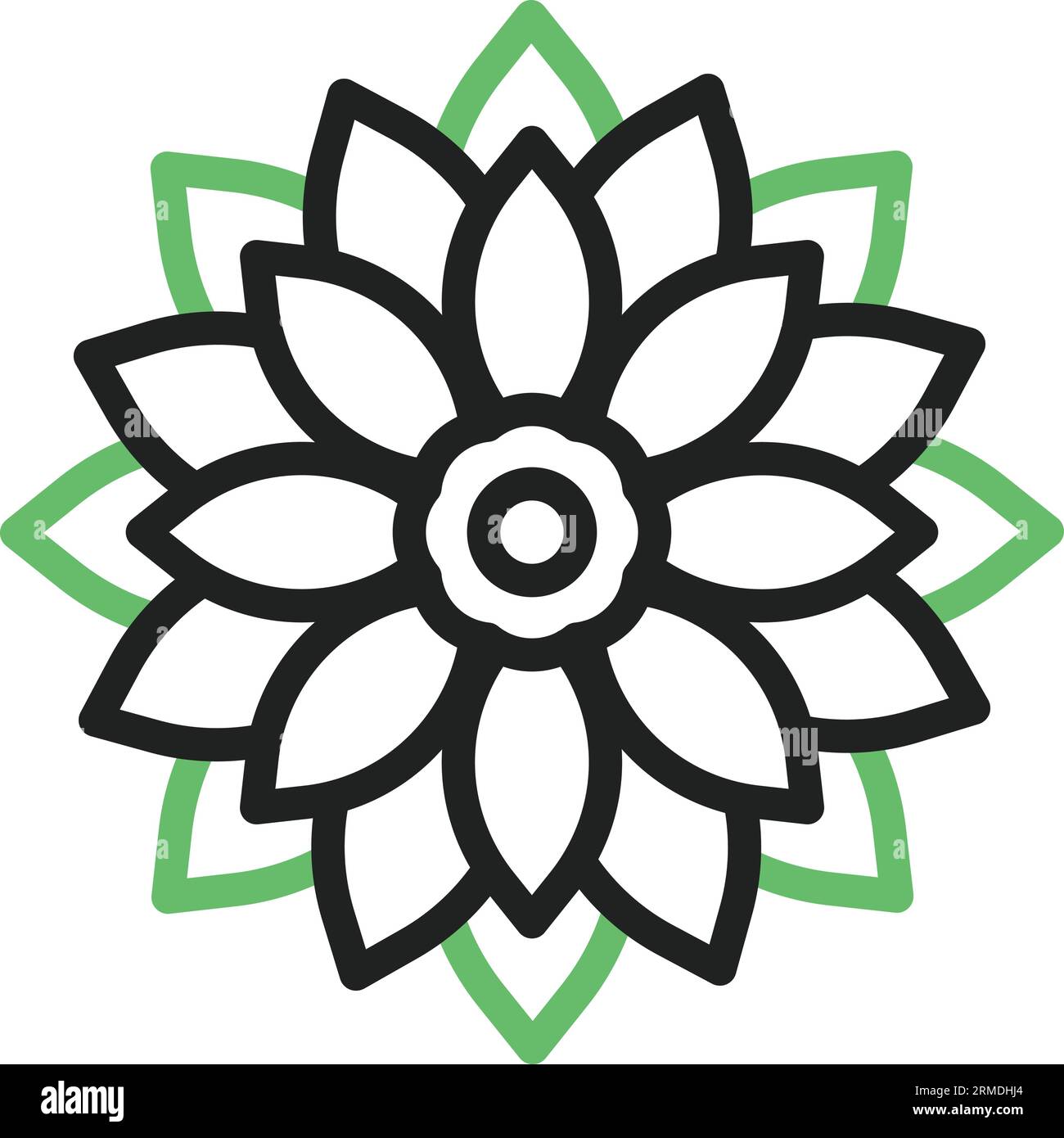 Dahlia flower and flower Stock Vector Images - Alamy