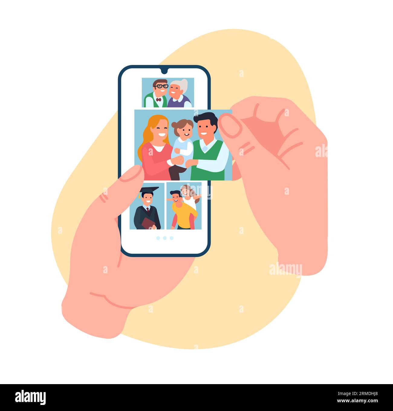 Mobile photo gallery Stock Vector Images - Alamy