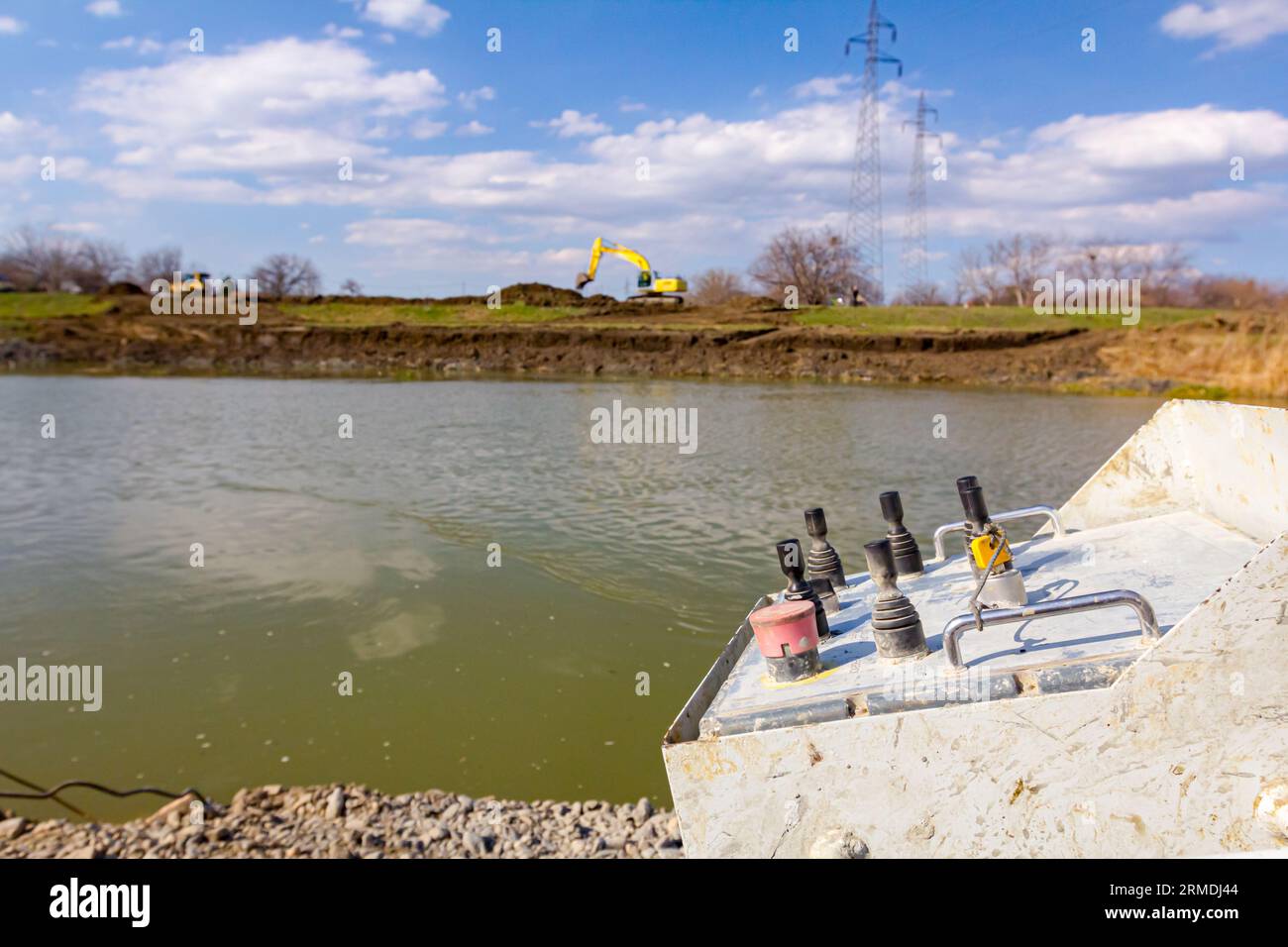 Industrial remote with joysticks, wireless, console to control tower ...