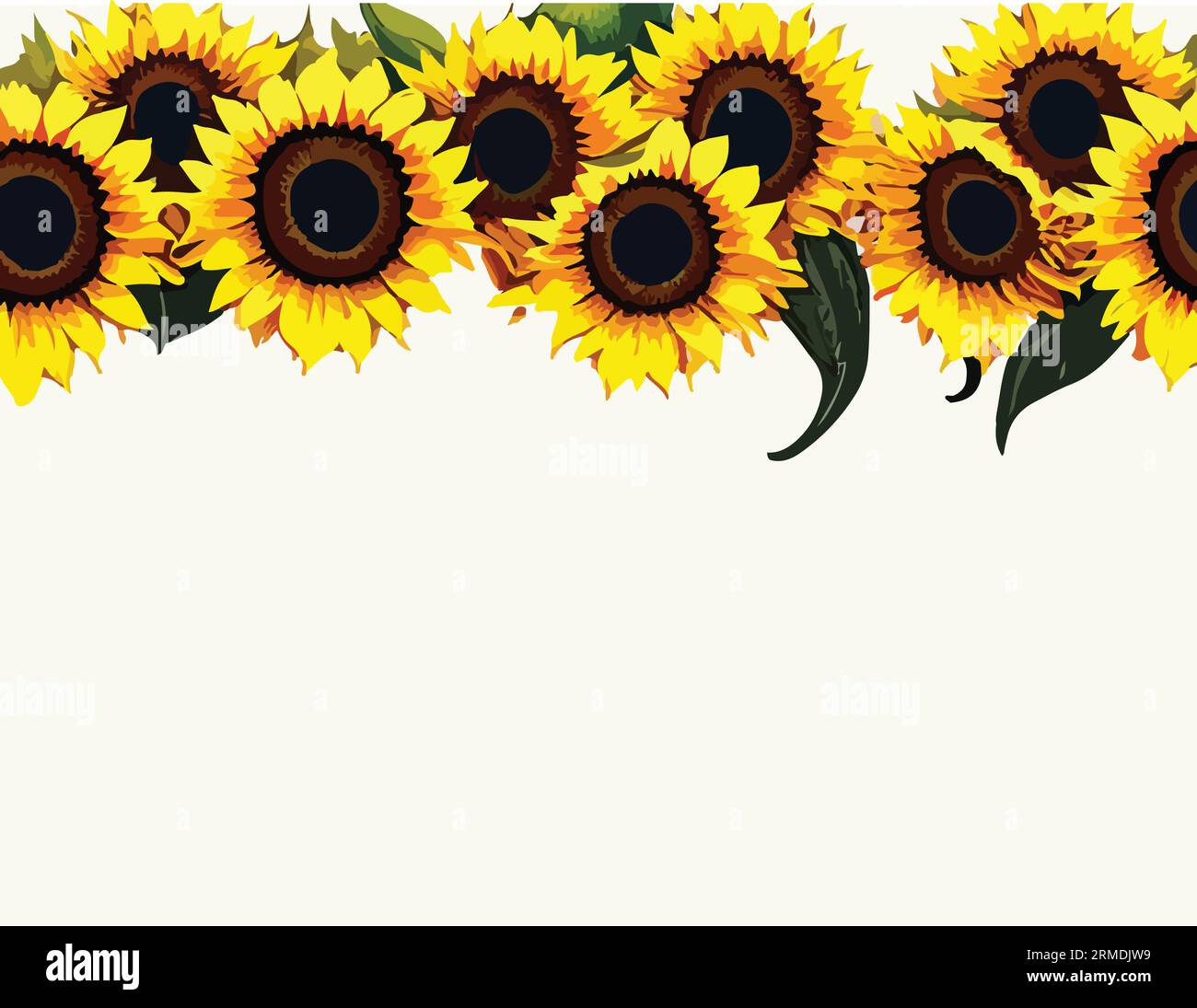 Sunflower Border Clip Art