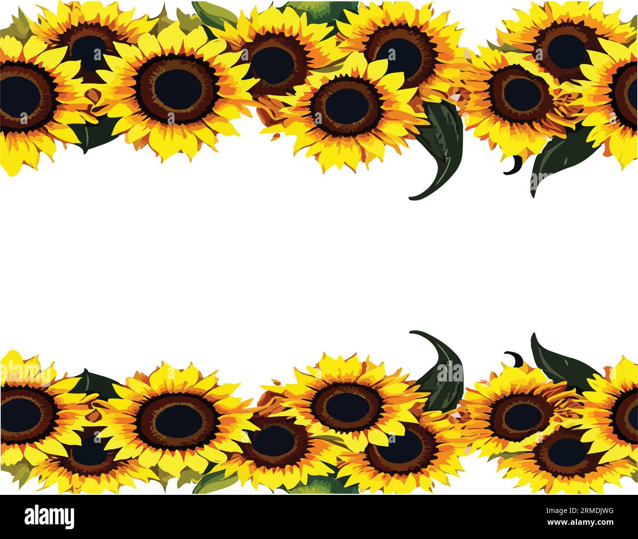 Sunflower Border Clipart