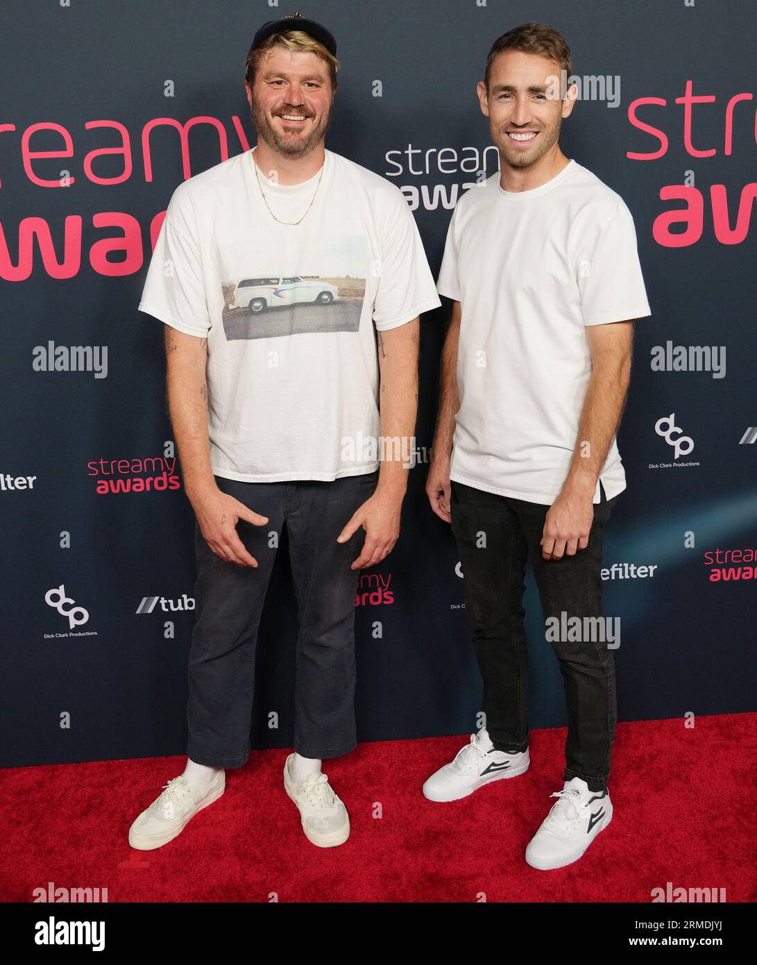 Los Angeles, USA. 27th Aug, 2023. (L-R) James Pumphrey and Jesse Wood ...