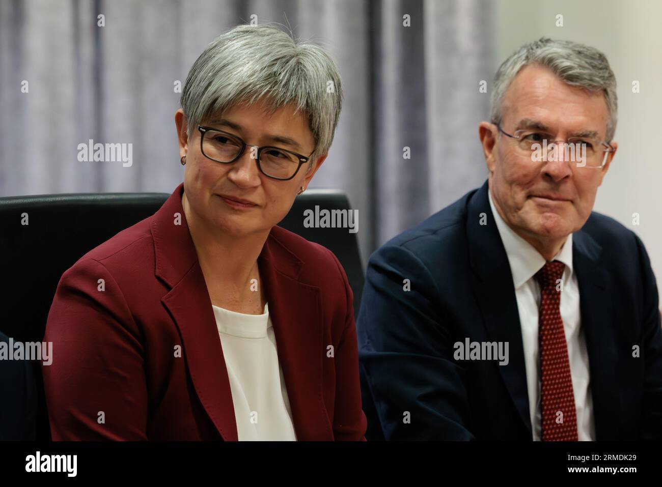 Australian Foreign Minister Penny Wong and Attorney-General Mark ...
