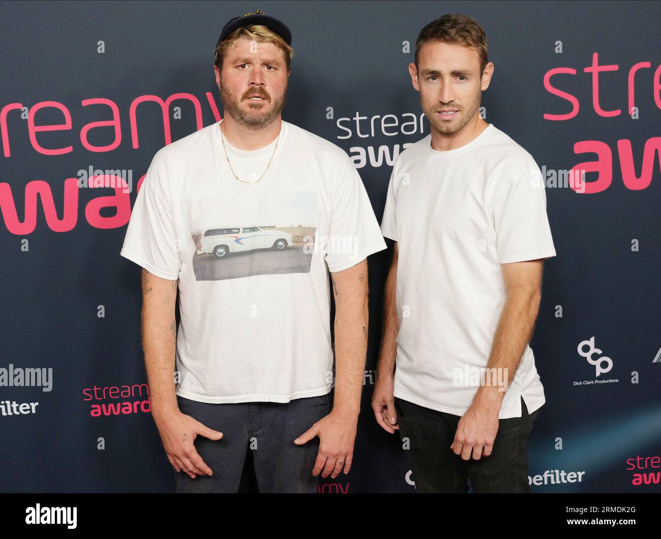 Los Angeles, USA. 27th Aug, 2023. (L-R) James Pumphrey and Jesse Wood ...