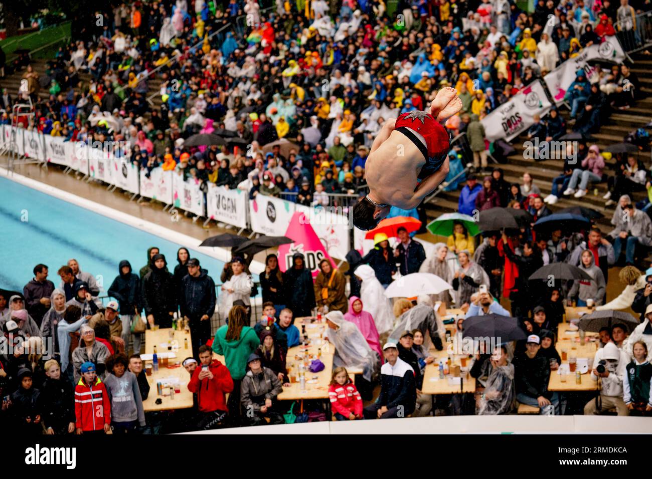 Oslo 20230826.Truls Torp of Norway in the air during the World ...