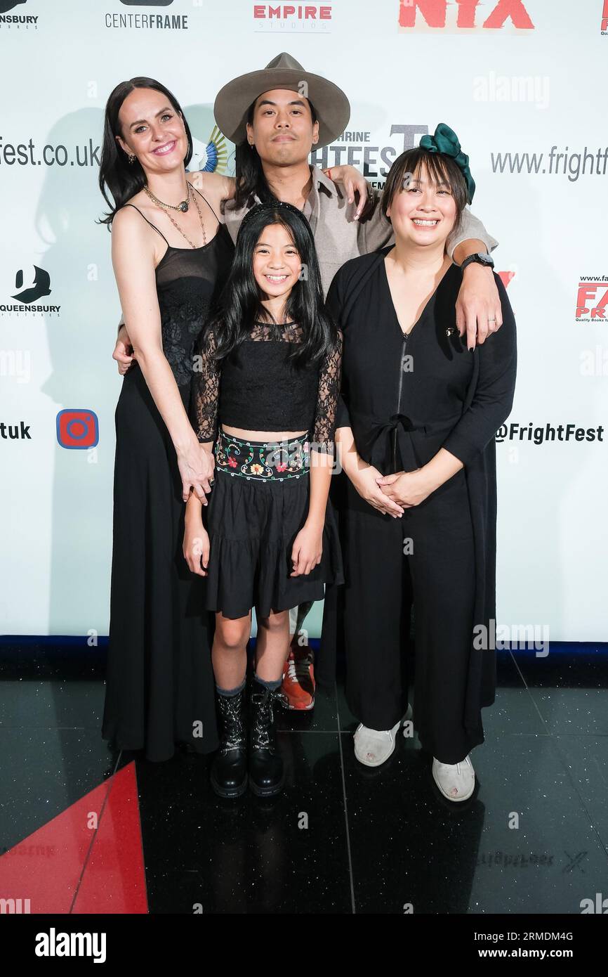 London, UK. 27th Aug, 2023. Leanne Best, Paris Zarcilla, Jaeden ...